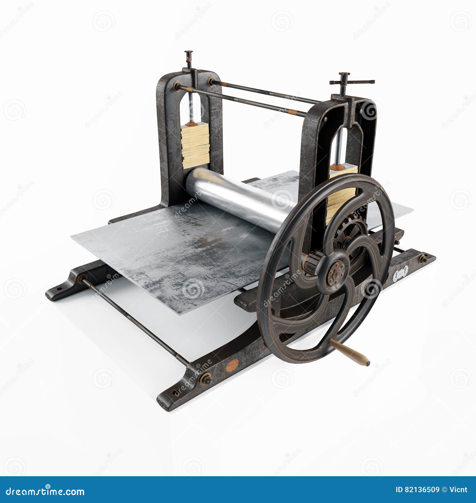 Vintage Printing Press Stock Image | CartoonDealer.com #14474533