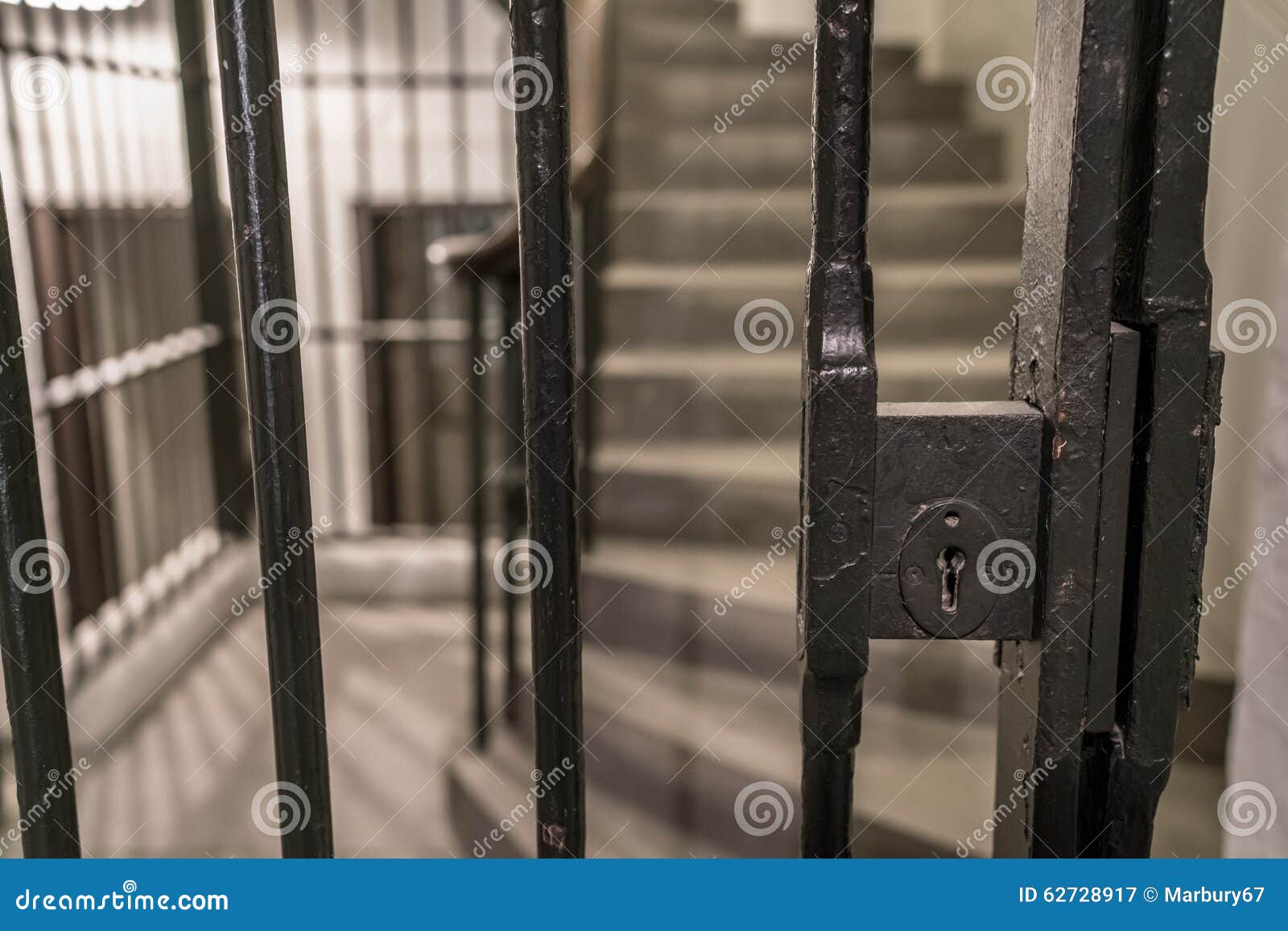 Vintage Prison Cell stock image. Image of penal, lock - 62728917