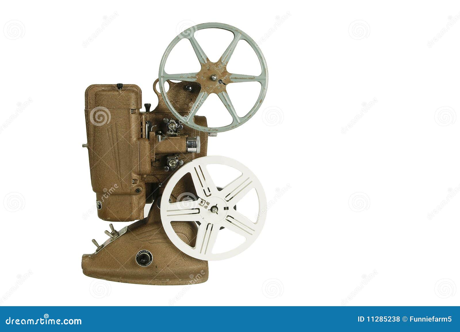 Vintage Projector and Film Reels Stock Photo - Image of entertainment ...