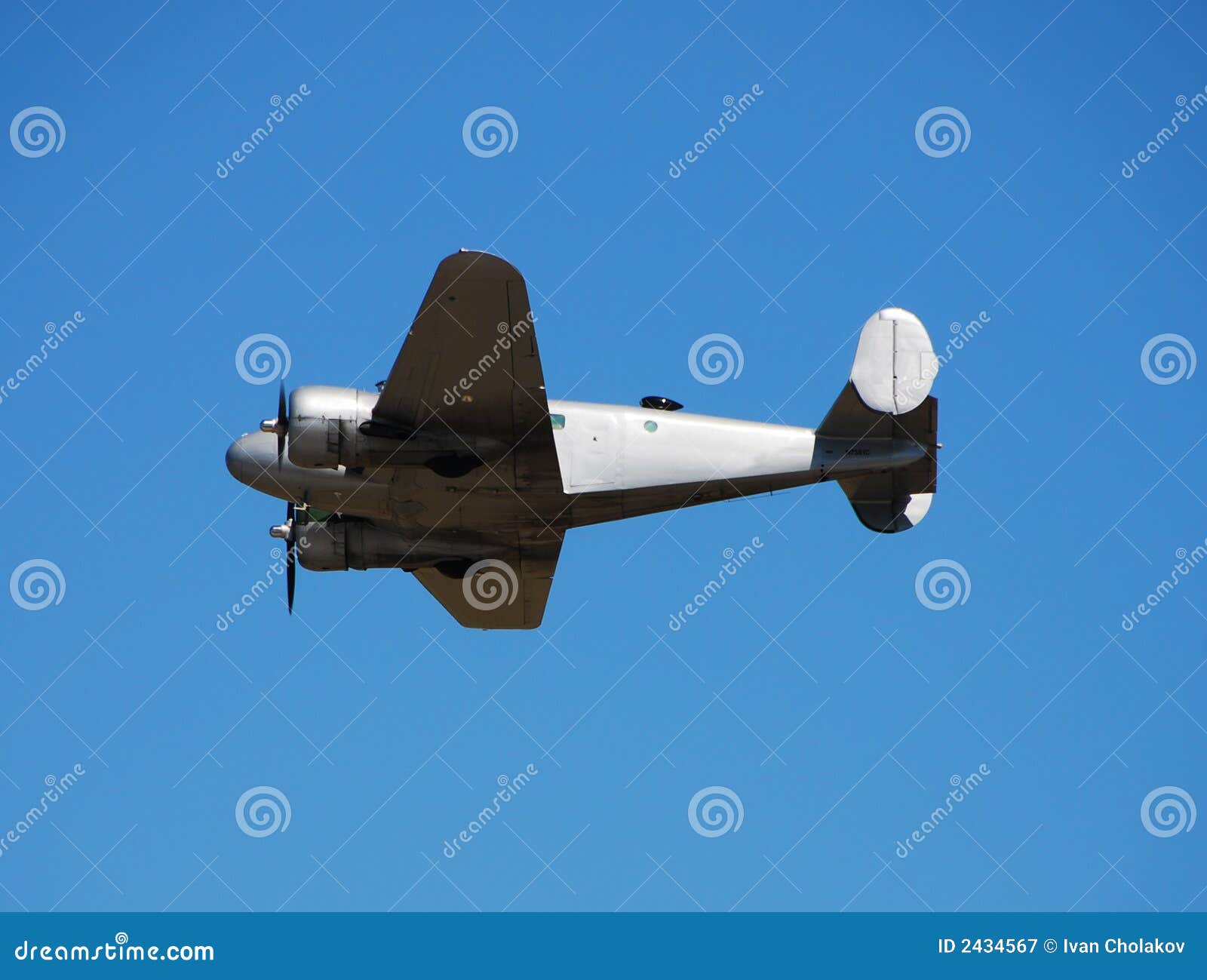 Vintage propeller airplane stock image. Image of utility - 2434567