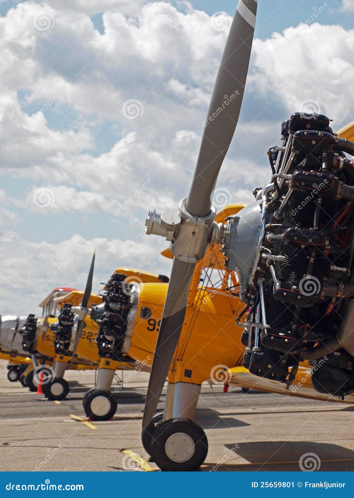 VIntage Propeller Airplane Nose And Engines Stock Photo | CartoonDealer ...