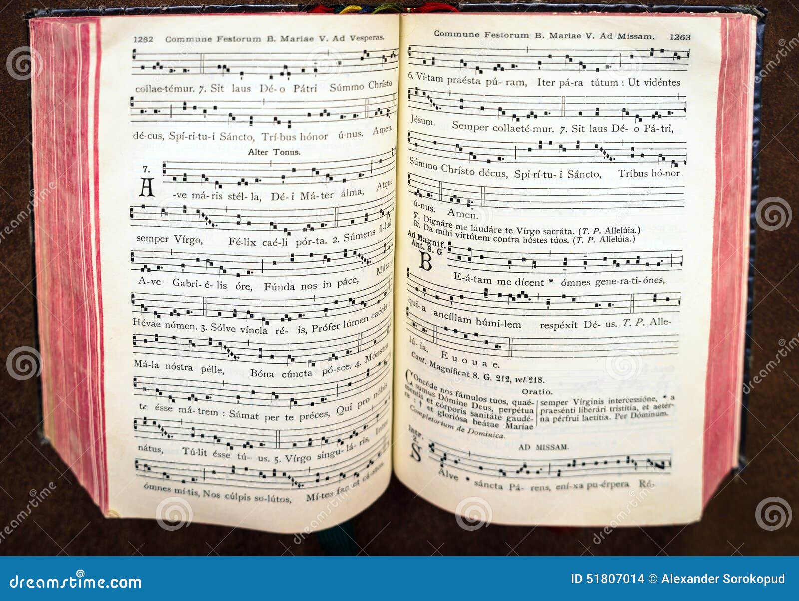 Vintage Psalm Book with Chorus Singing Notes Stock Photo - Image of ...
