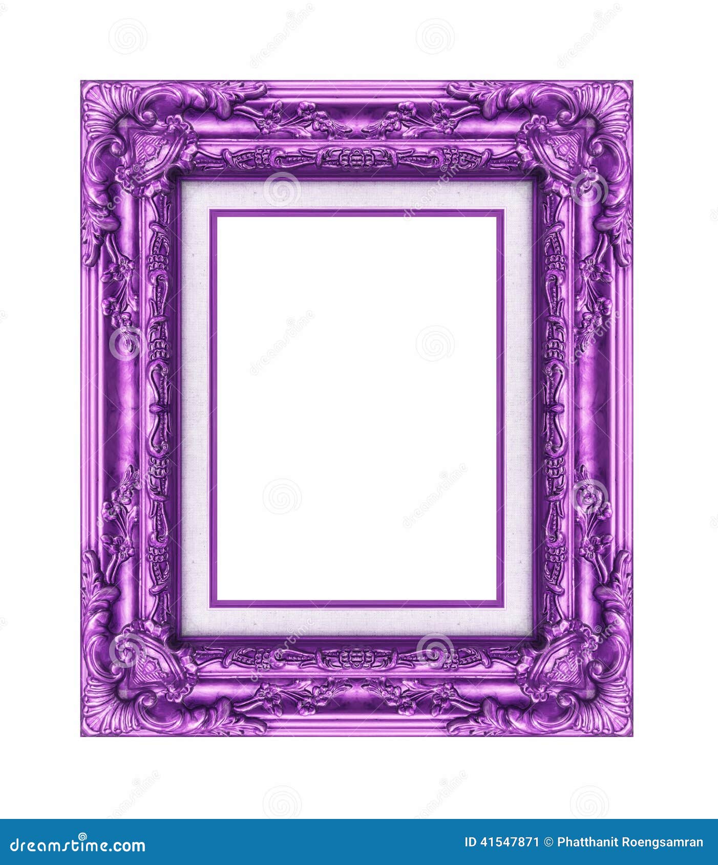 Vintage Purple Frame with Blank Space, with Clipping Path Stock Image ...