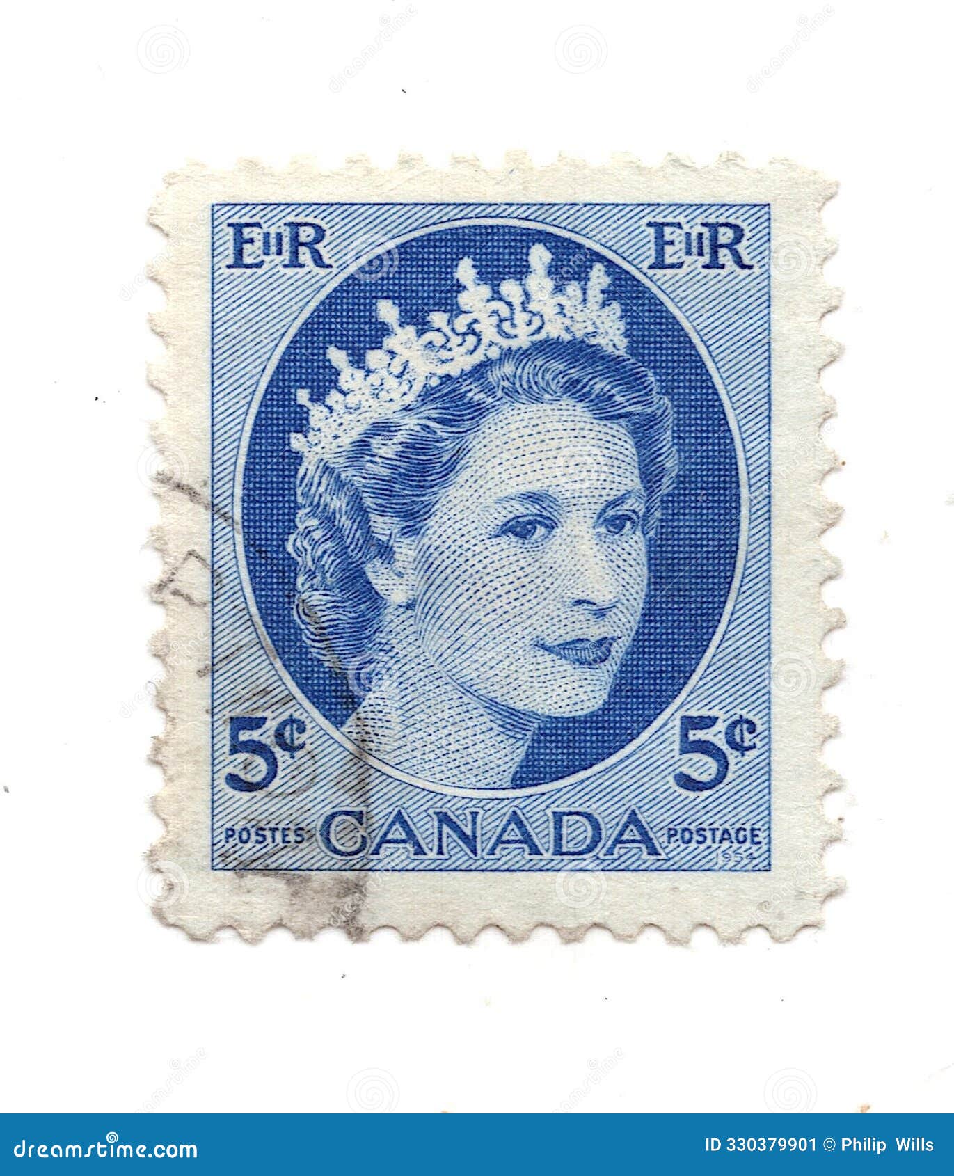 Vintage Queen Elizabeth II Postage Stamp Editorial Photo ...