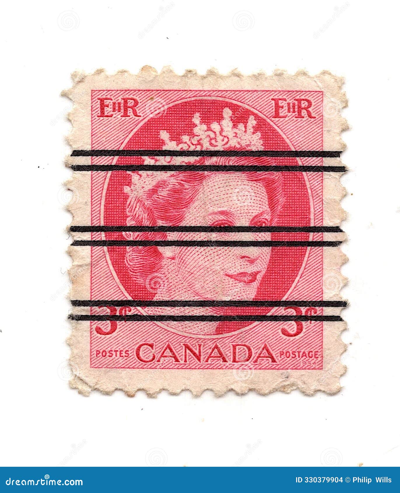 A Vintage Queen Elizabeth II Postage Stamp from Canada. Editorial Stock ...