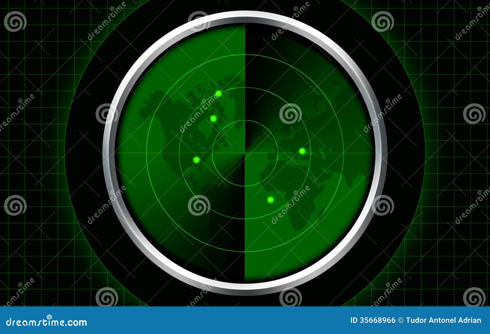 Vintage radar stock illustration. Illustration of vintage - 35668966