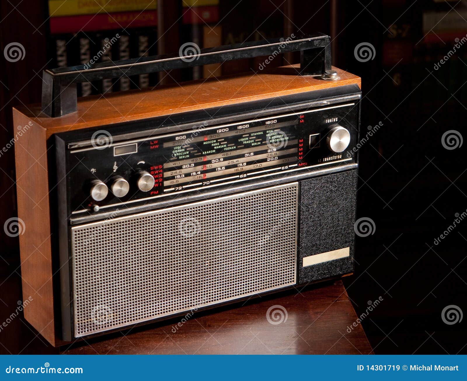 Vintage radio stock image. Image of light, vintage, room - 14301719