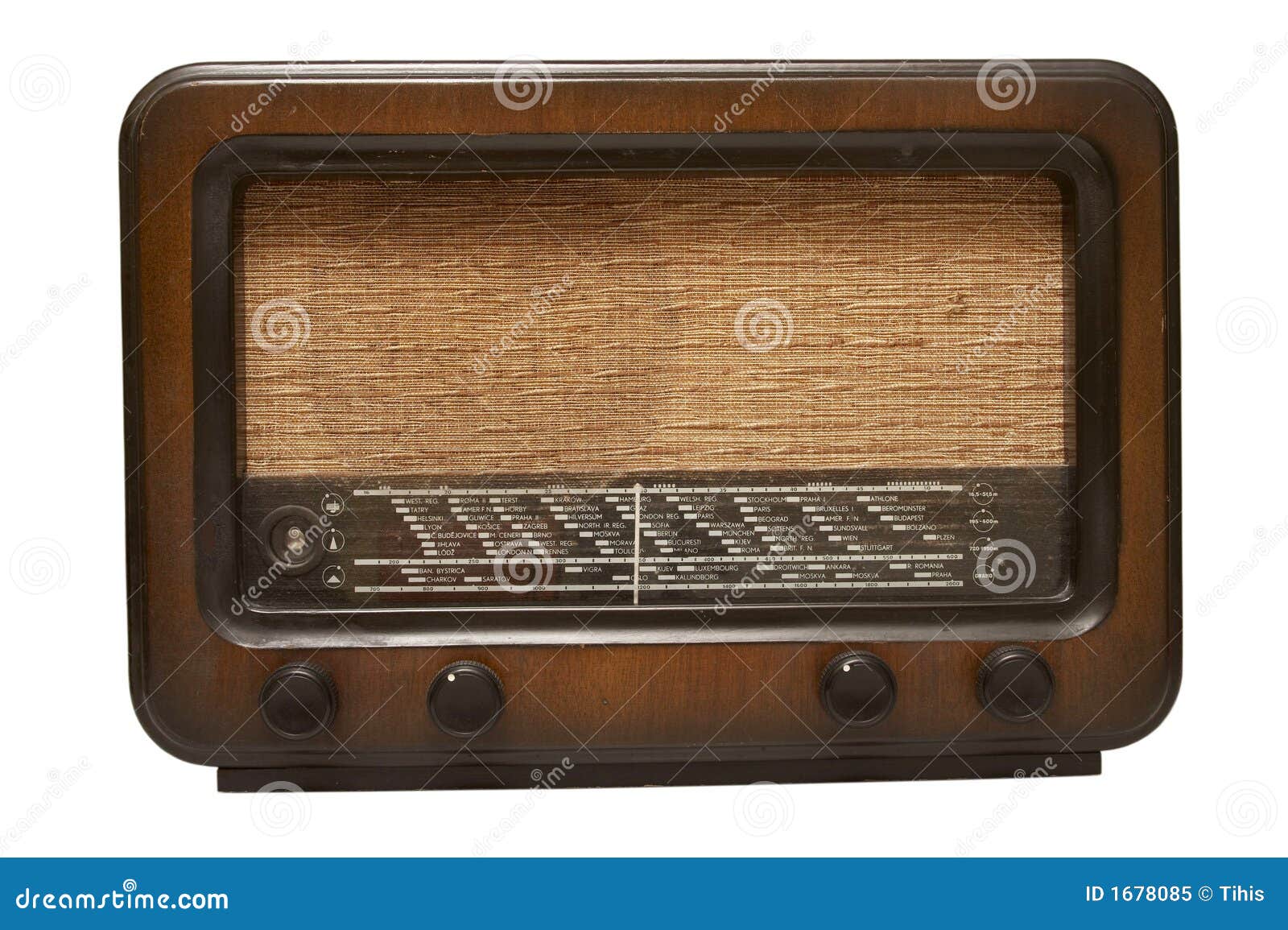 Vintage radio. stock image. Image of communicate, detail - 1678085