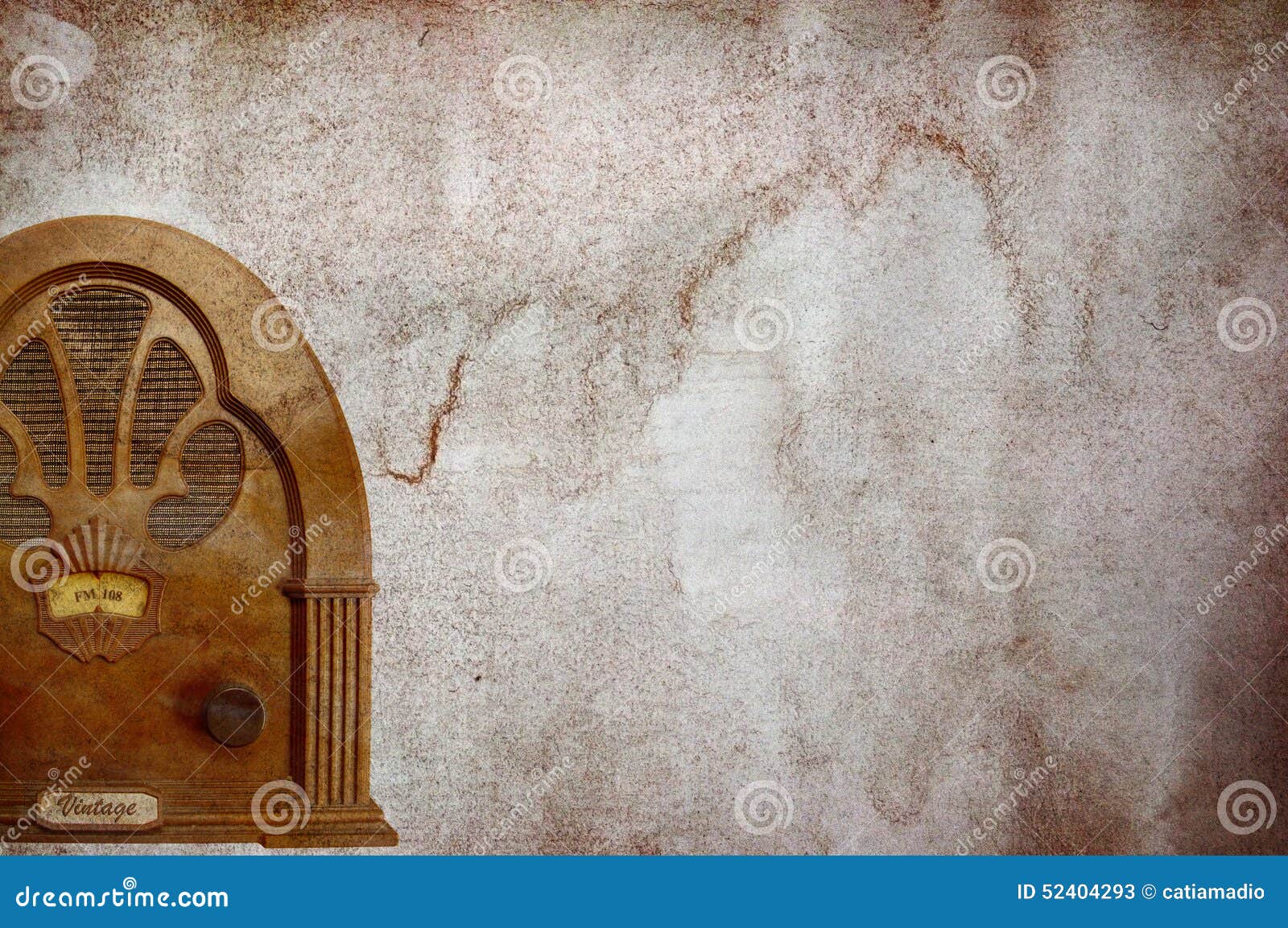 Vintage radio background stock image. Image of retro - 52404293