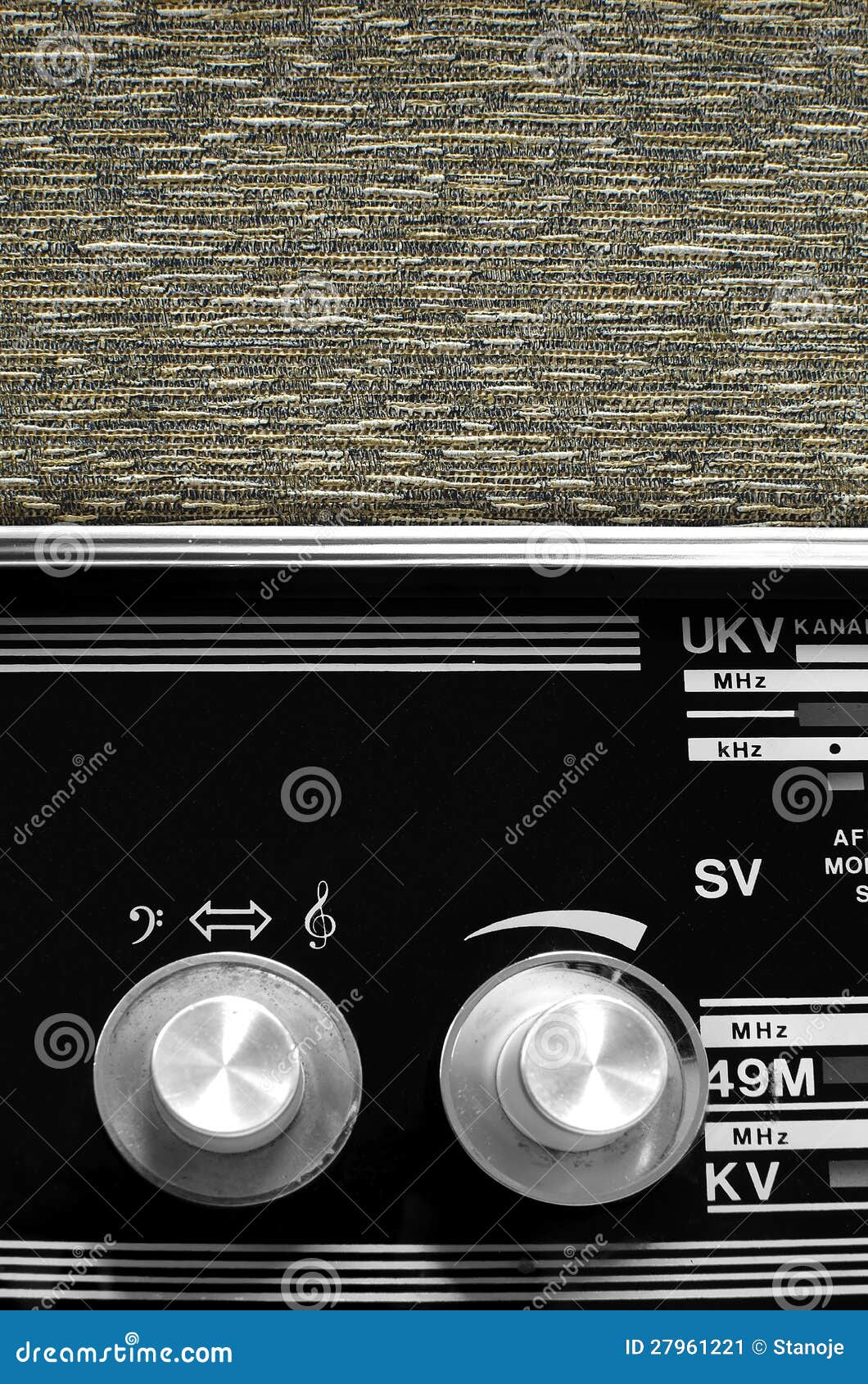 Vintage radio buttons stock image. Image of modulator - 27961221