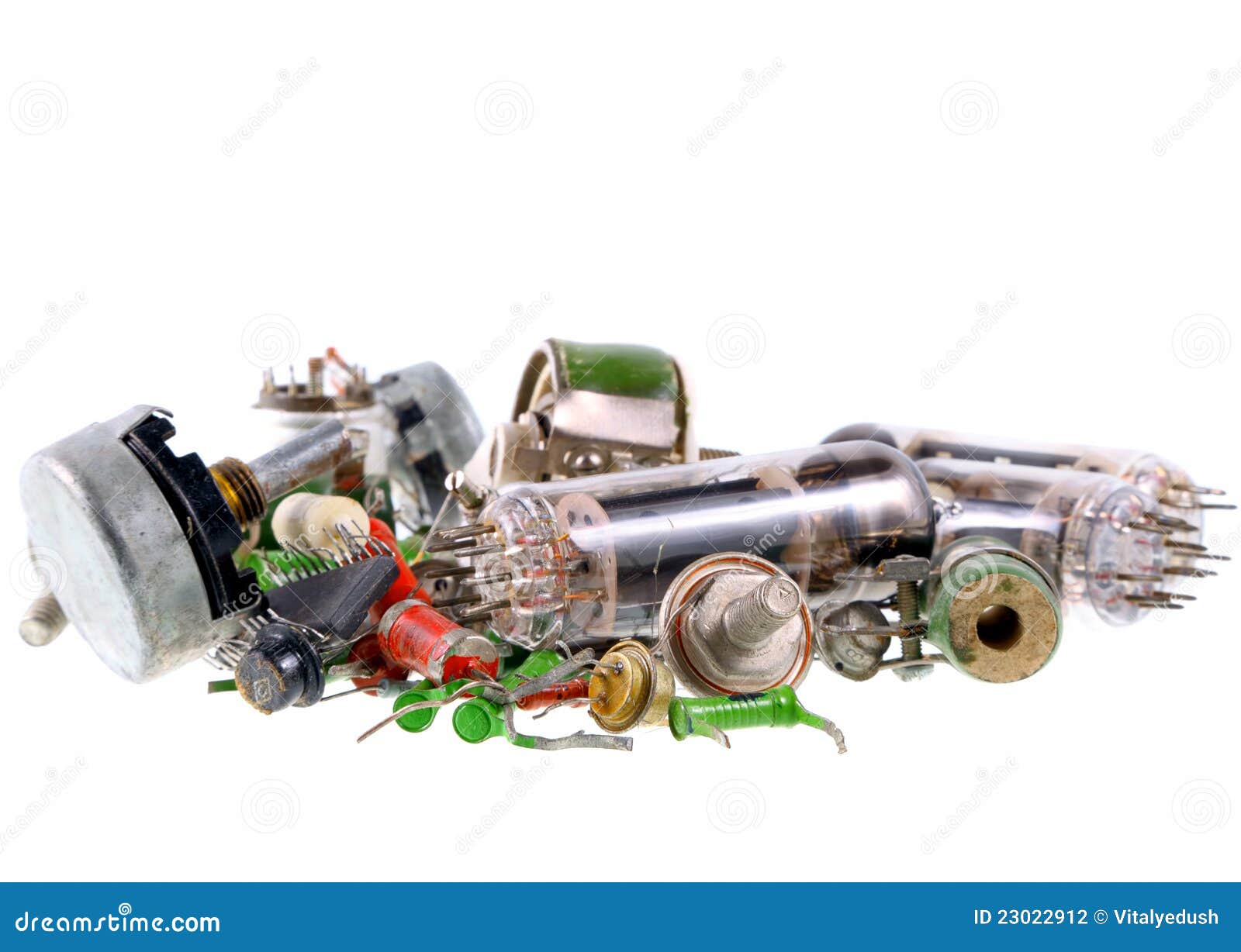 Vintage radio components stock photo. Image of electric - 23022912