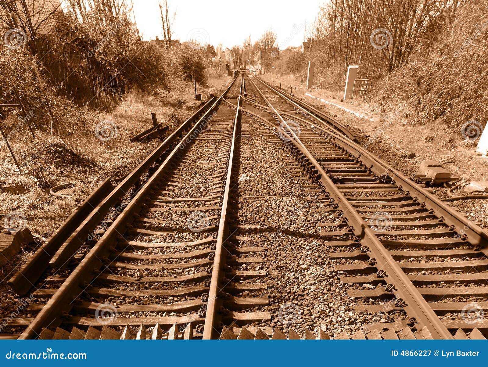 Vintage rail track stock image. Image of track, rails - 4866227