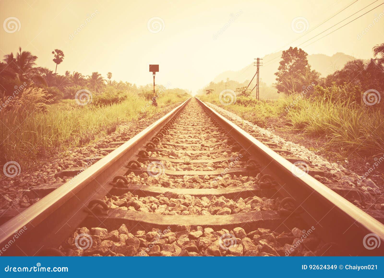 Vintage Railroad Tracks Stock Photo | CartoonDealer.com #108213864