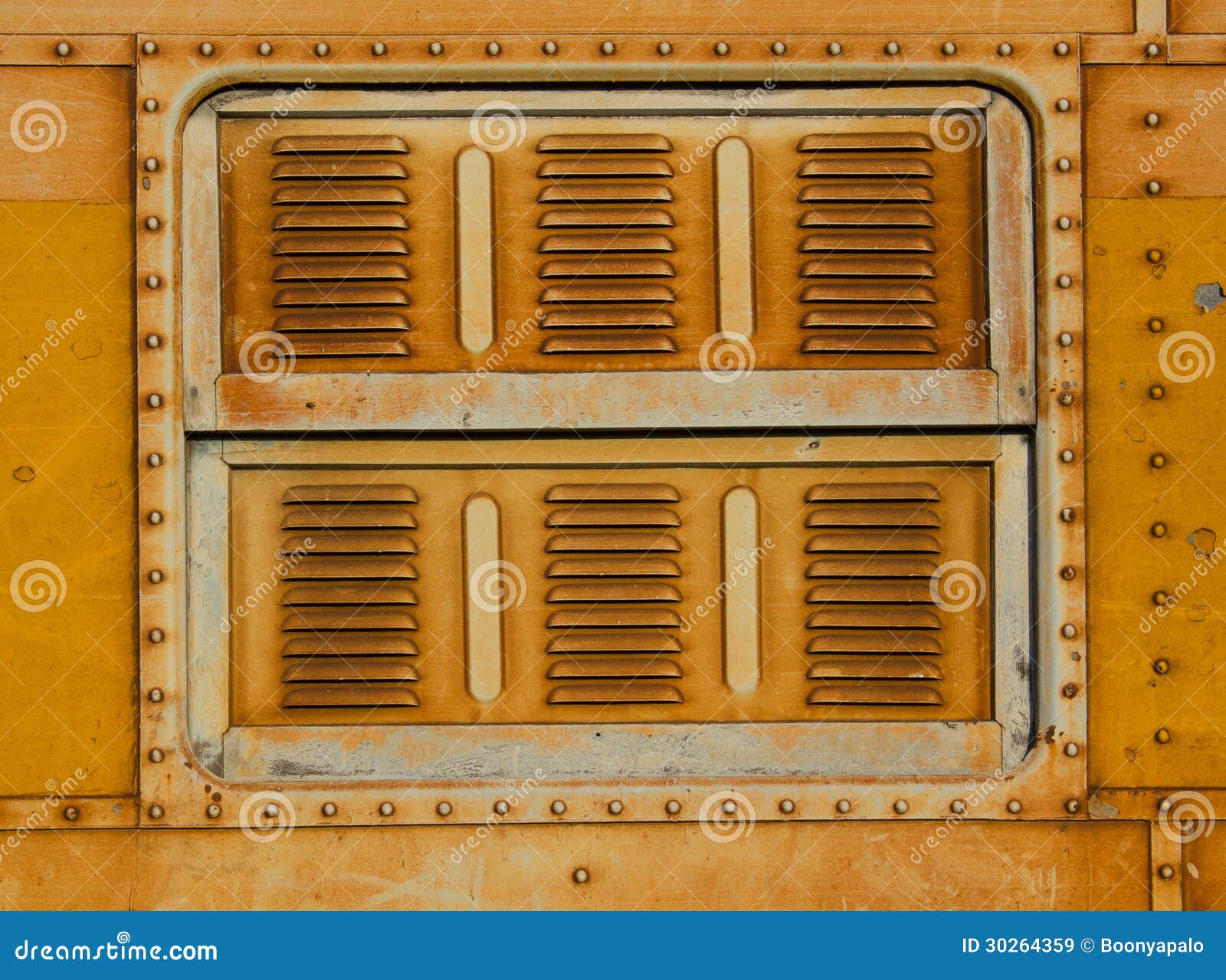 Vintage Railroad Container Doors Stock Image - Image of classic ...
