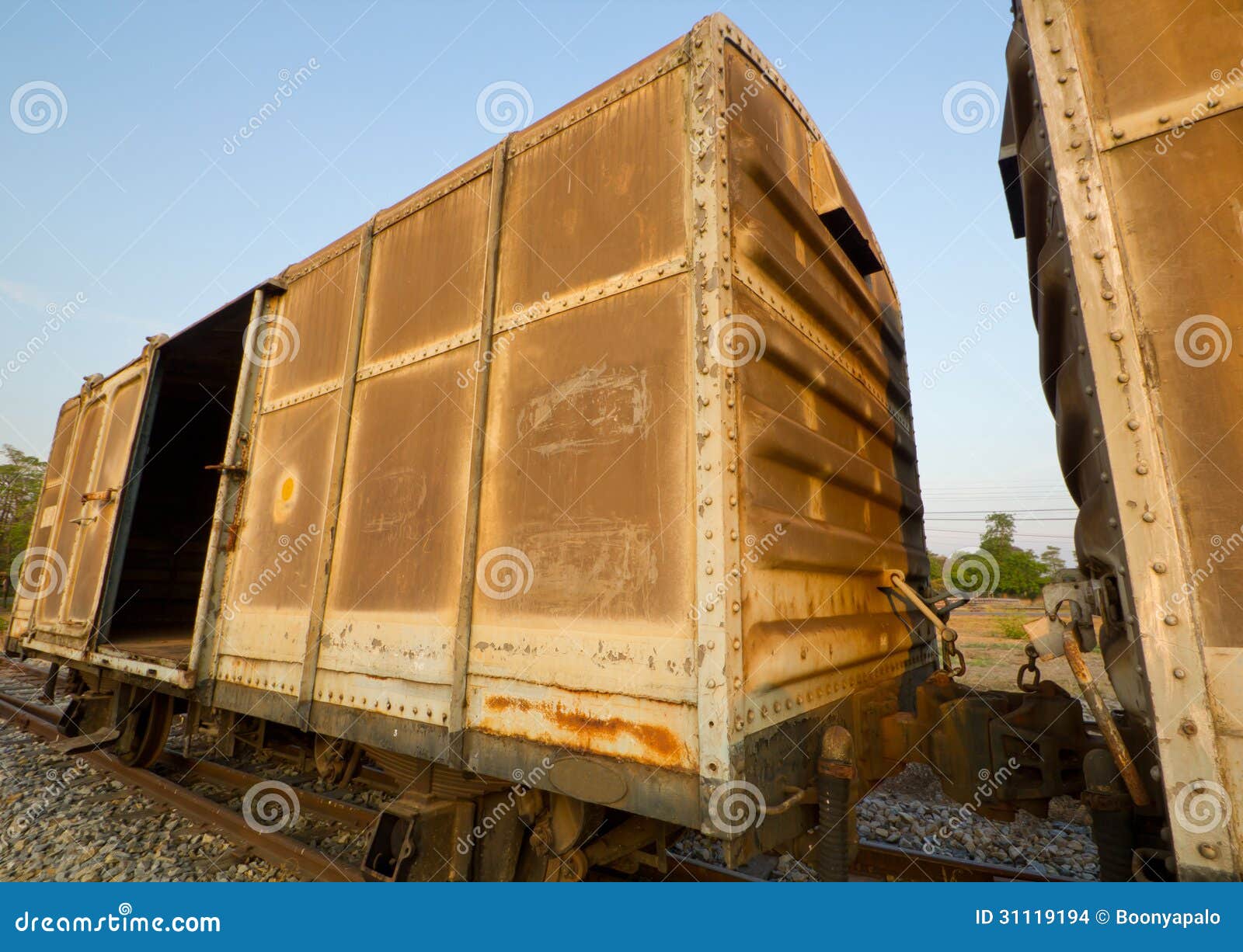 Vintage railroad container stock photo. Image of rail - 31119194