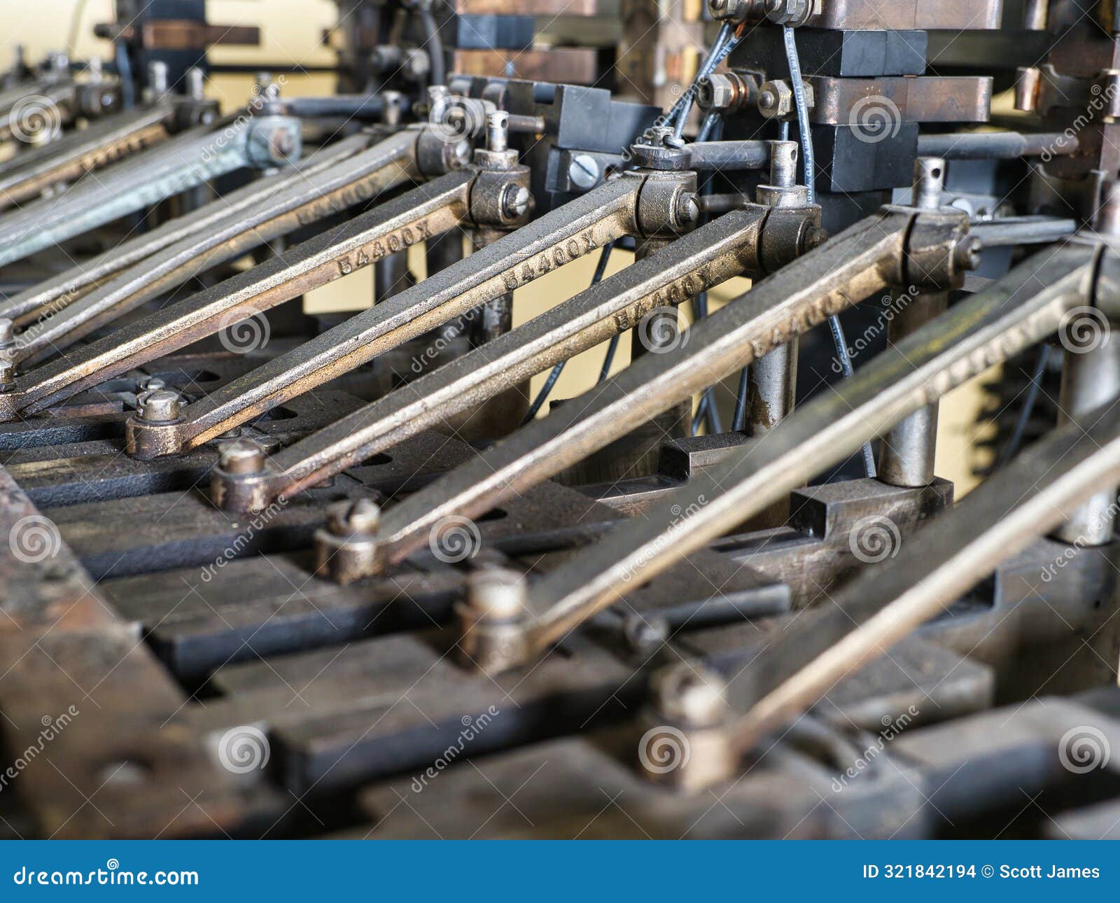 Vintage Railroad Switch Signal Tower Controls Stock Photo - Image of ...