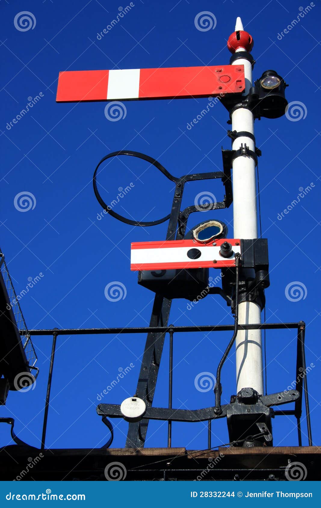 Vintage railway signal stock photo. Image of stop, train - 28332244