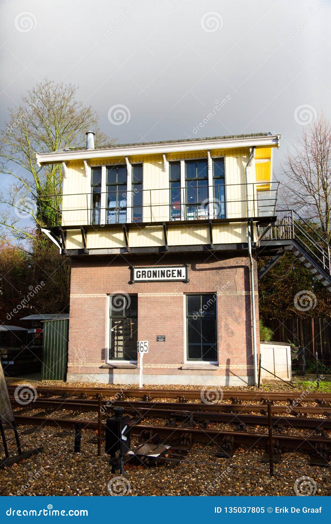 Vintage Railway Signal Box Royalty-Free Stock Photography ...