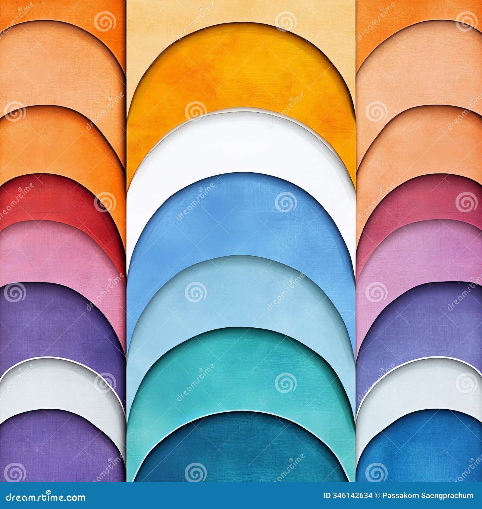 Vintage Rainbow Pattern Background Design Stock Illustration ...