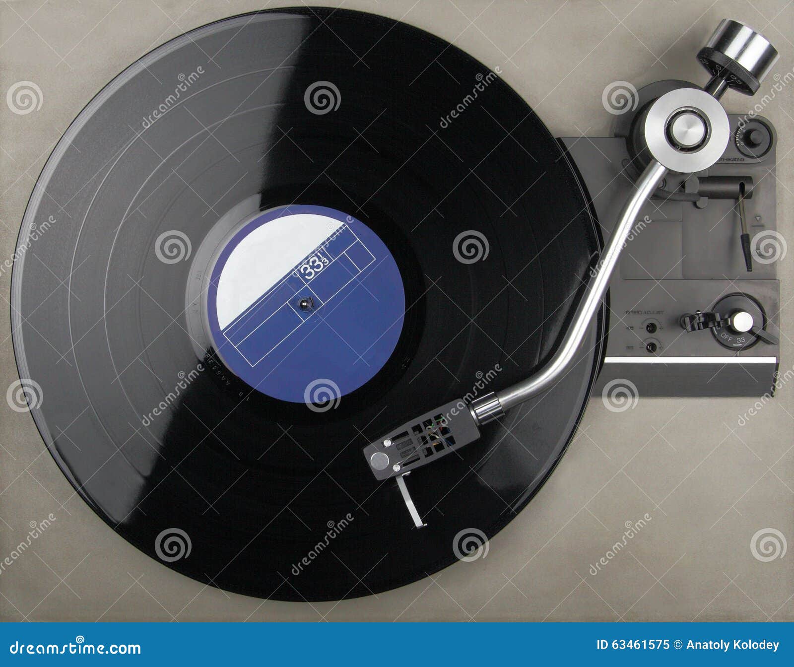 Vintage Record Turntable Player Tonearm Mechanism Stock Image ...