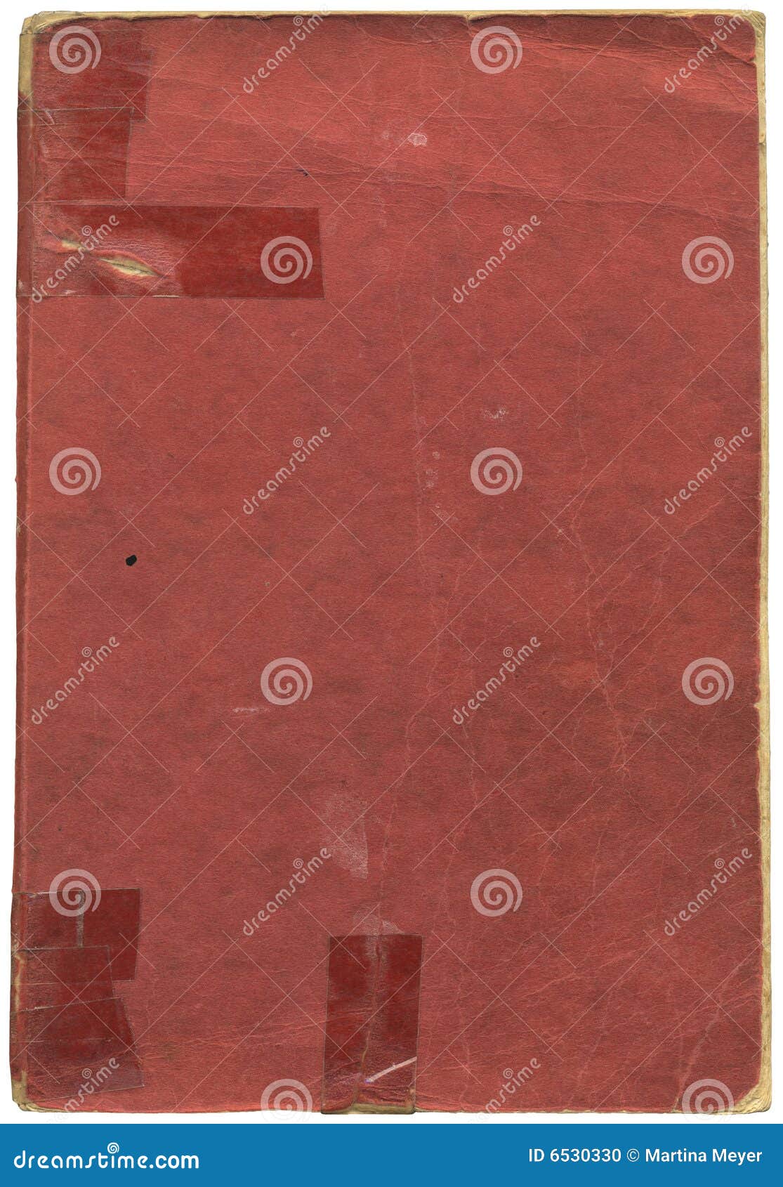 Vintage red book with tape stock photo. Image of stained - 6530330