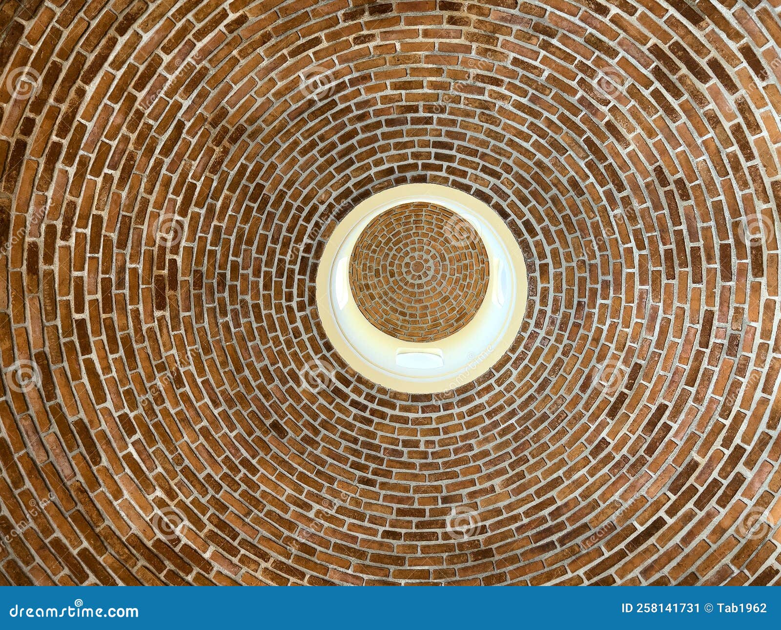 Vintage Red Brick Ceiling Background Texture with Day Light Windows ...