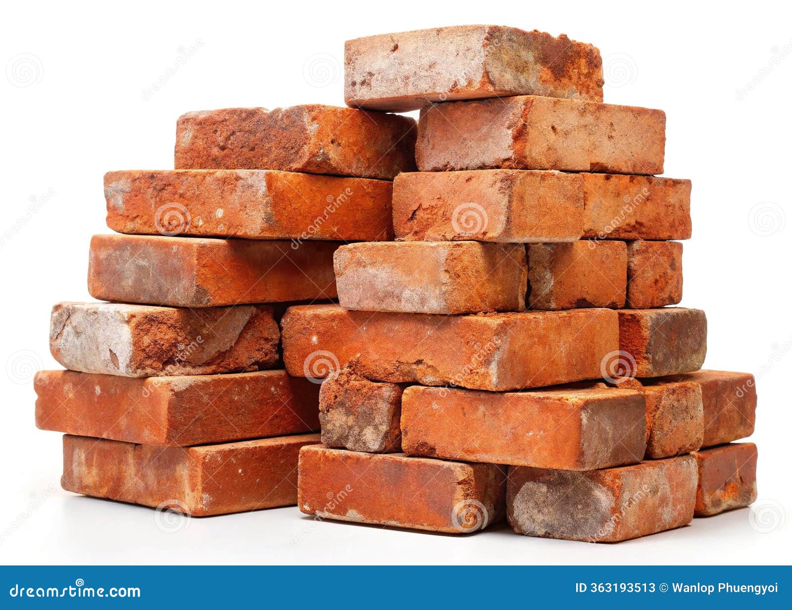 Vintage Red Brick Stack a Rustic Texture for Design Architecture and Construction Projects Stock ...