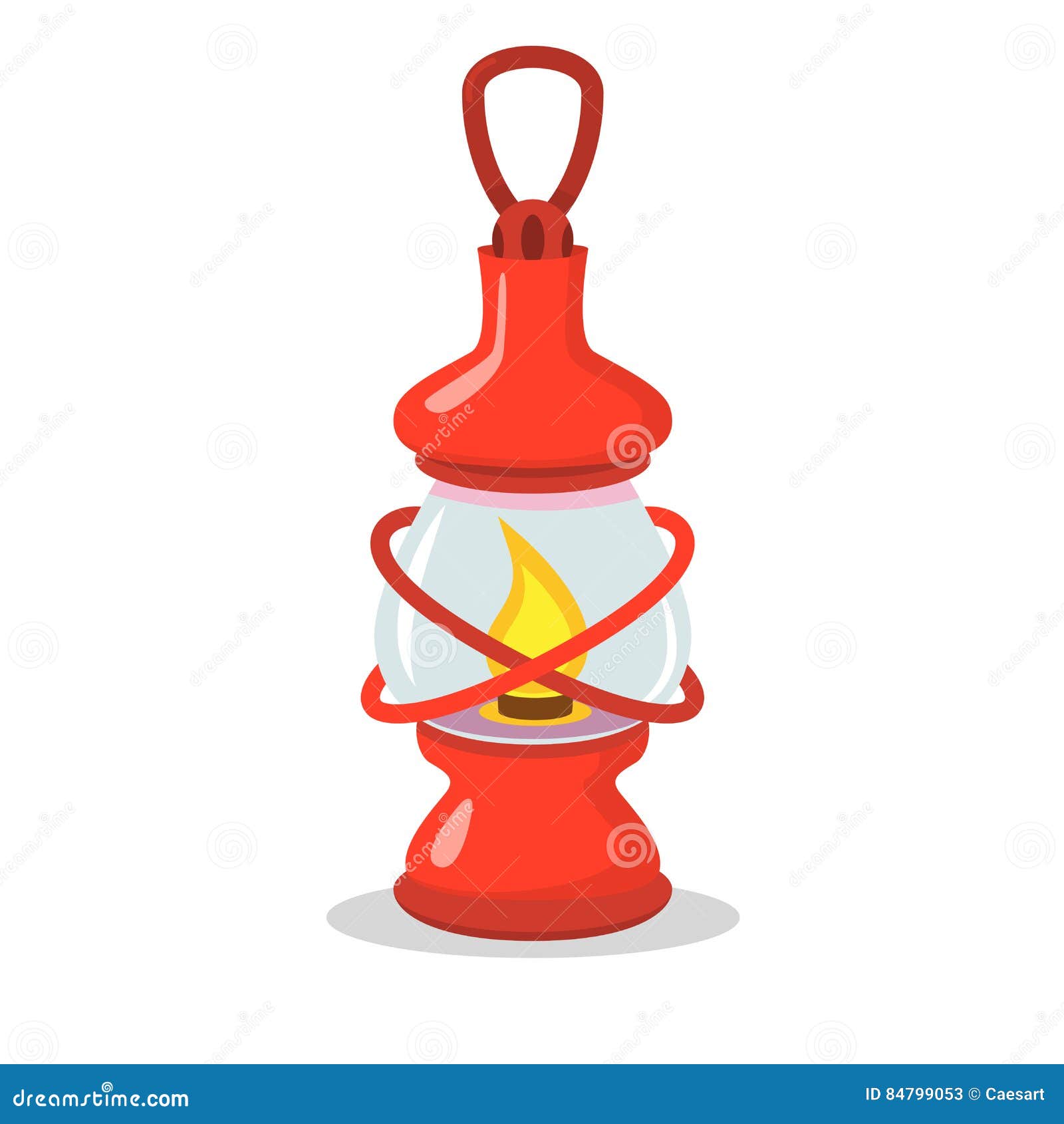 Camping Lantern Cartoon Vector | CartoonDealer.com #23309707