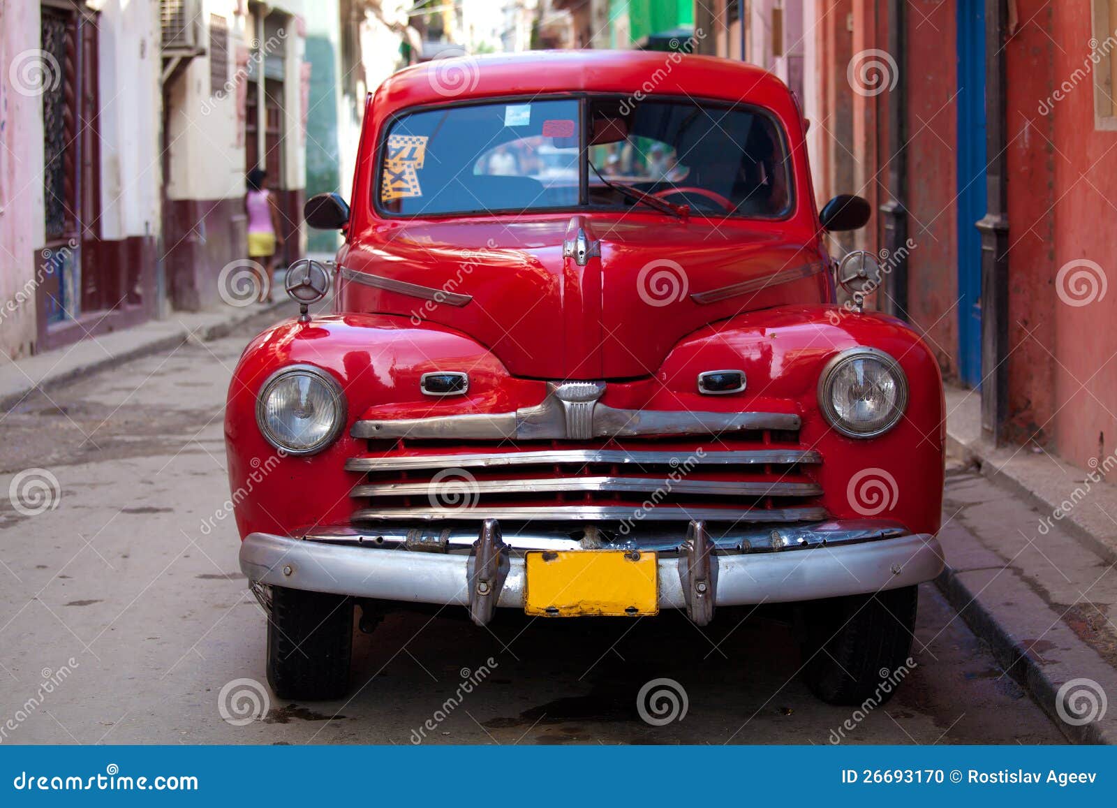 Vintage red car stock photo. Image of vehicle, american - 26693170