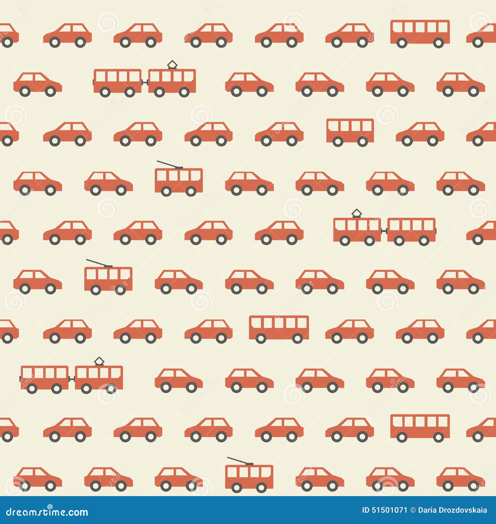 Vintage red car pattern stock vector. Illustration of geometric - 51501071