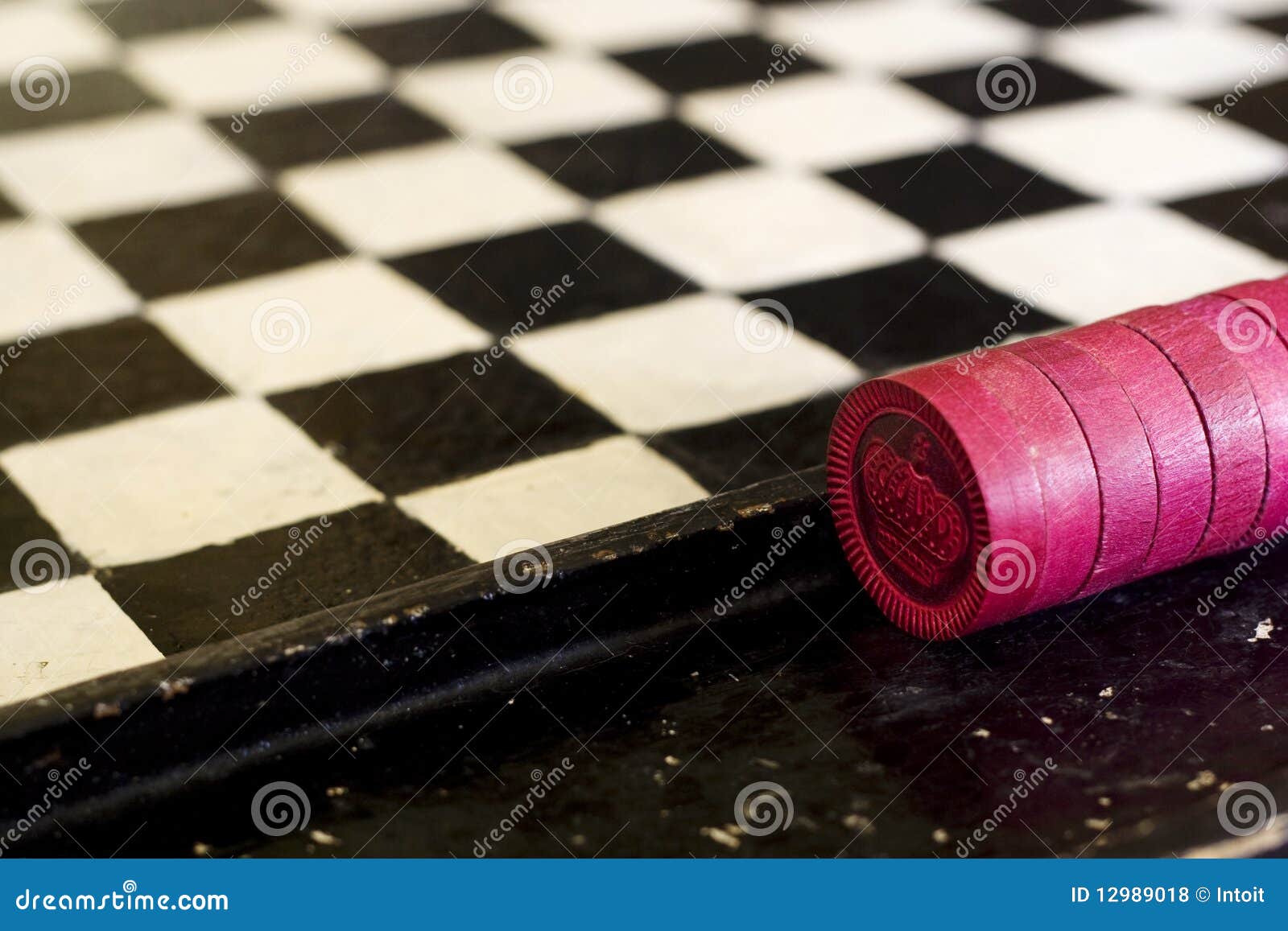 Vintage Red Checkers and Checker Board Stock Photo - Image of home ...