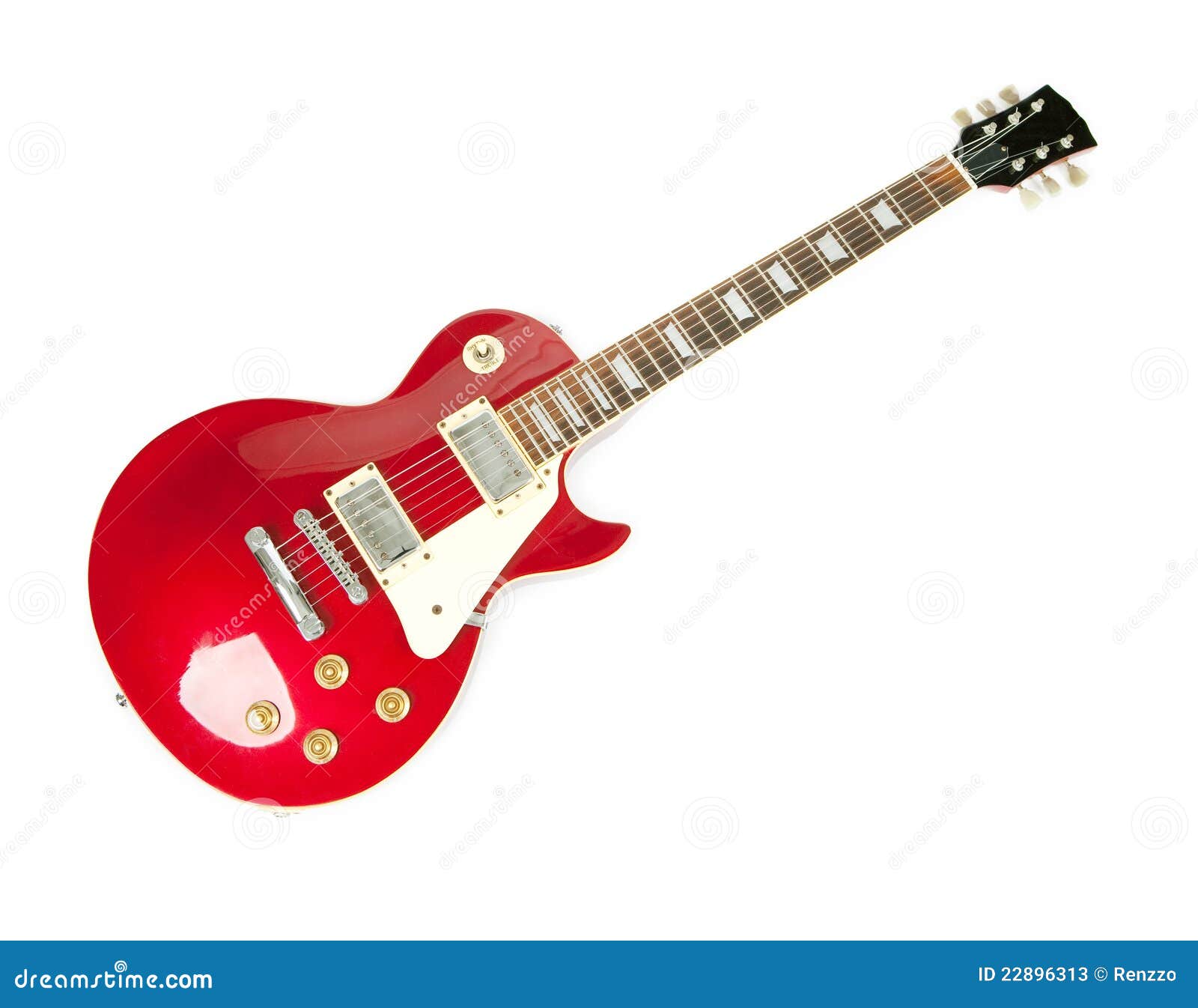 Vintage Red Electric Solid Body Guitar Stock Photos - Free & Royalty ...