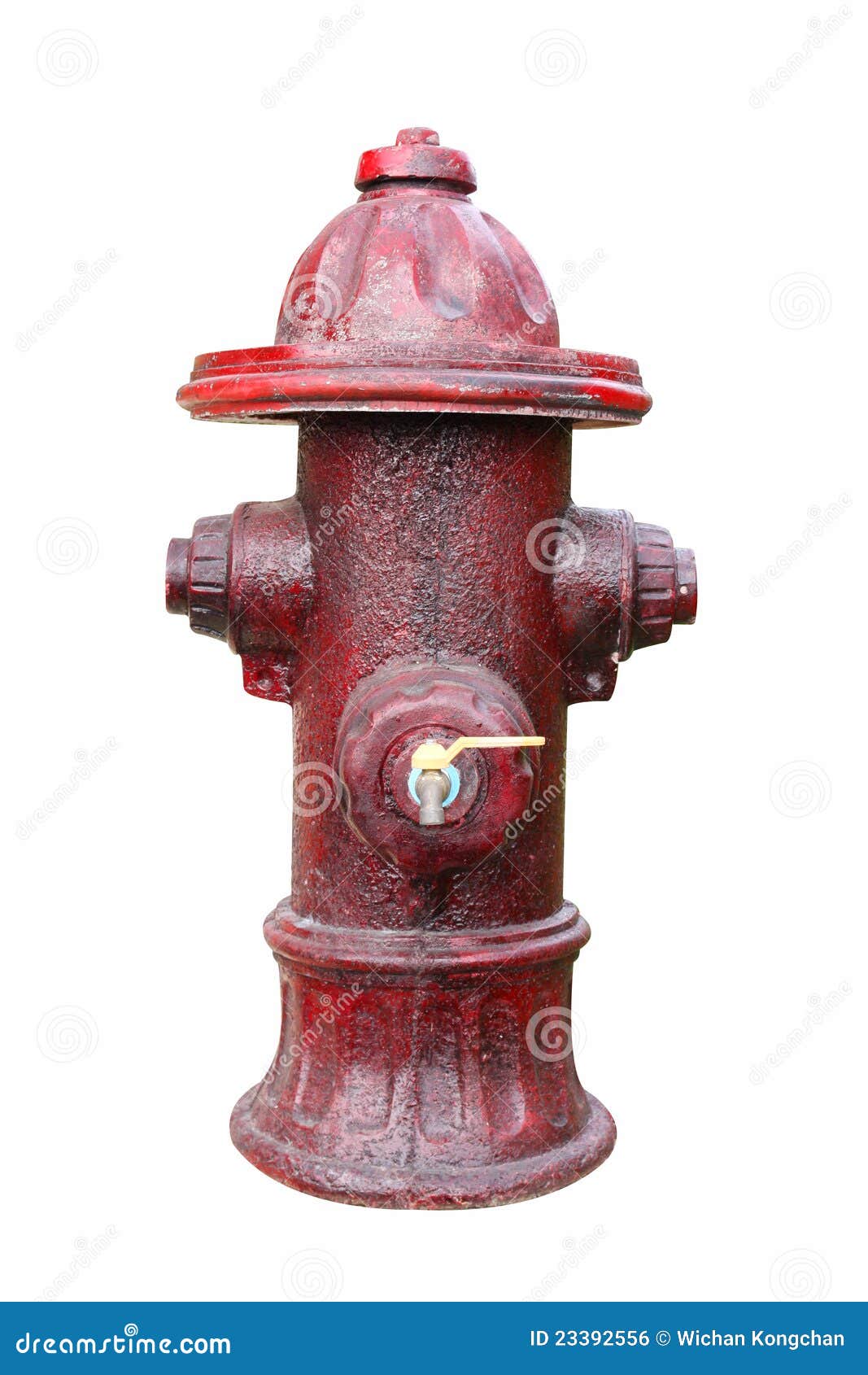 Vintage Red Fire Hydrant Stock Photography | CartoonDealer.com #23392556