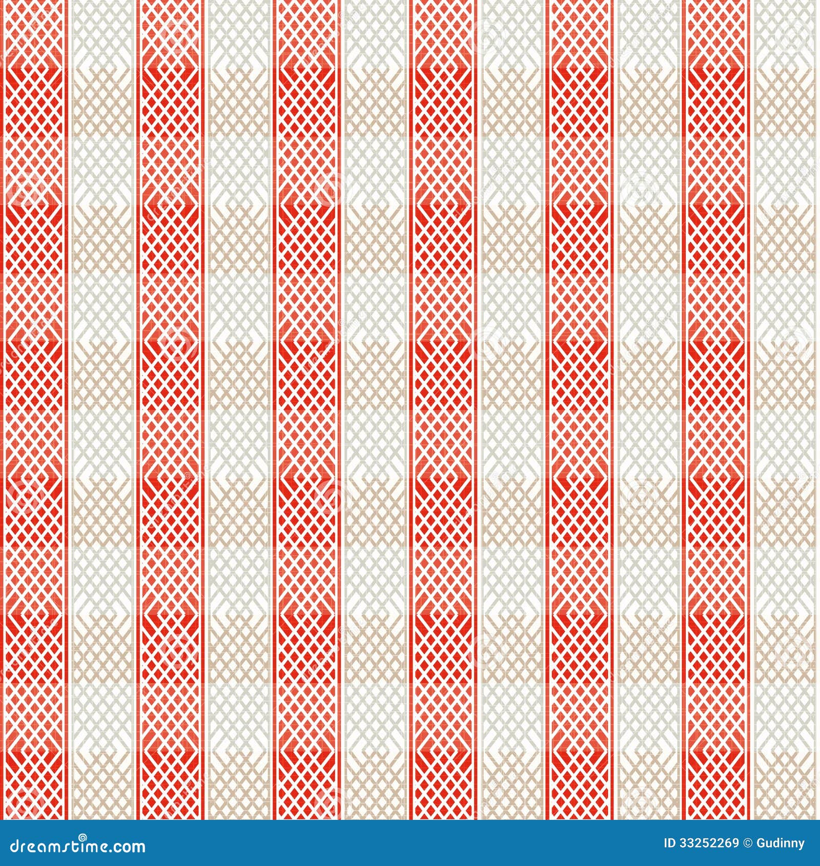 Vintage Red Lines Seamless Pattern Stock Illustration - Illustration of ...