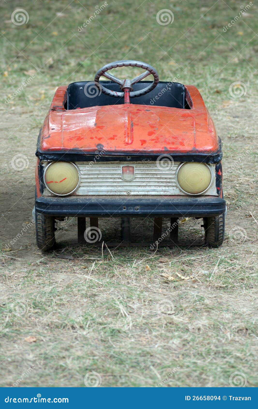 Vintage red pedal car stock photo. Image of gift, drive - 26658094