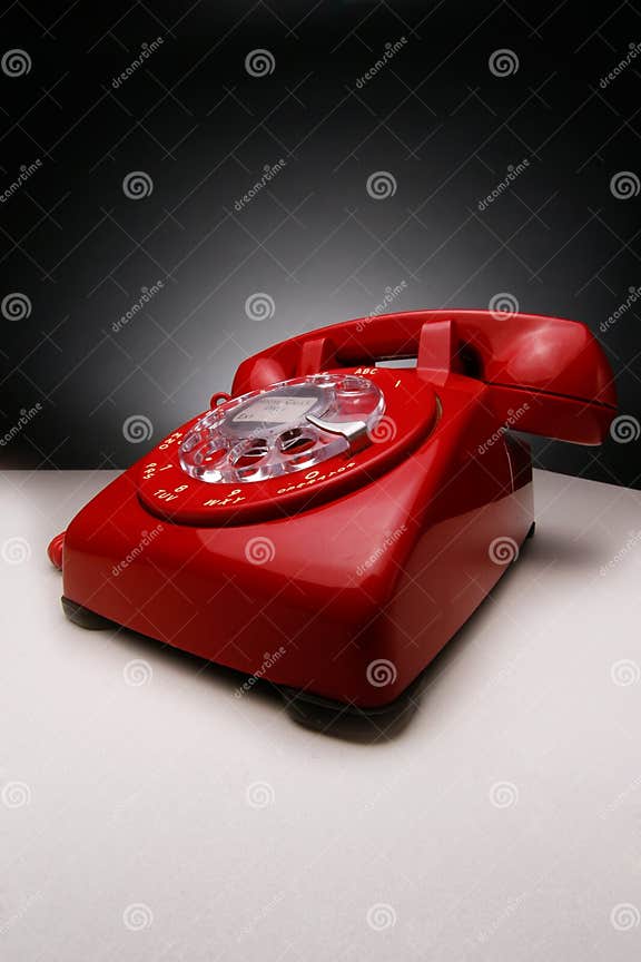 Vintage Red Phone stock photo. Image of cellular, vintage - 2002570