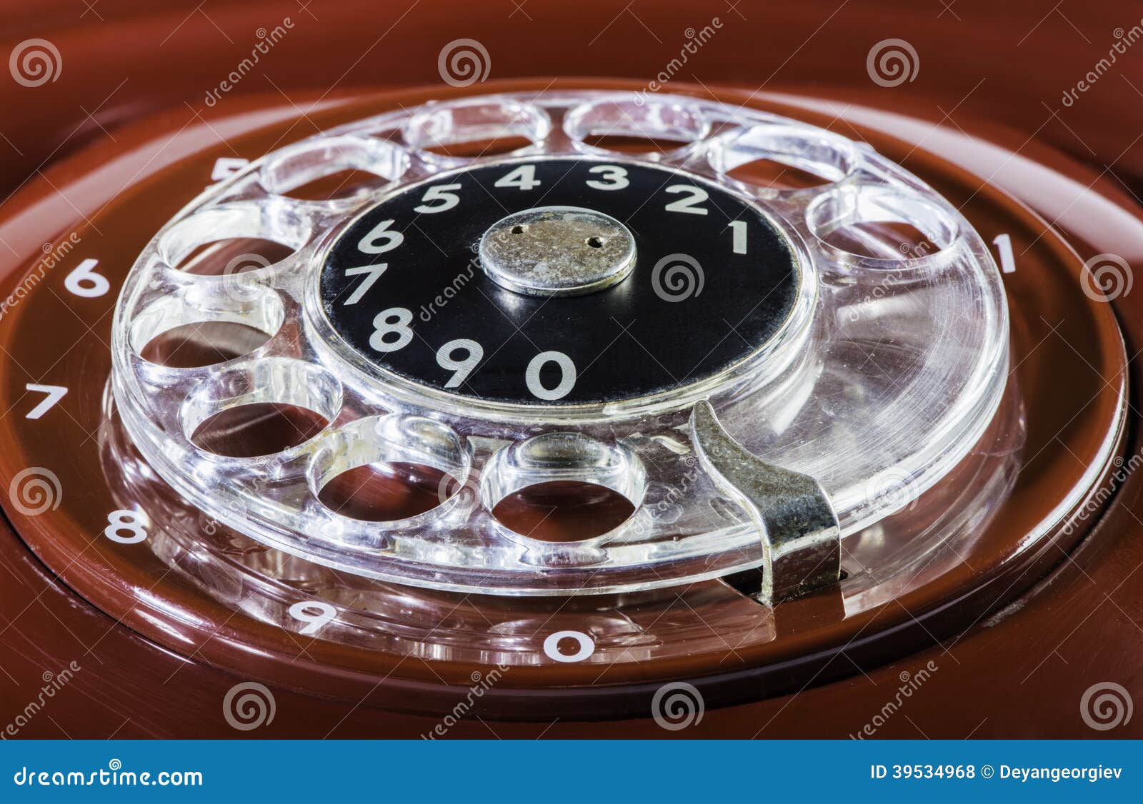 Vintage red phone digits stock photo. Image of communication - 39534968