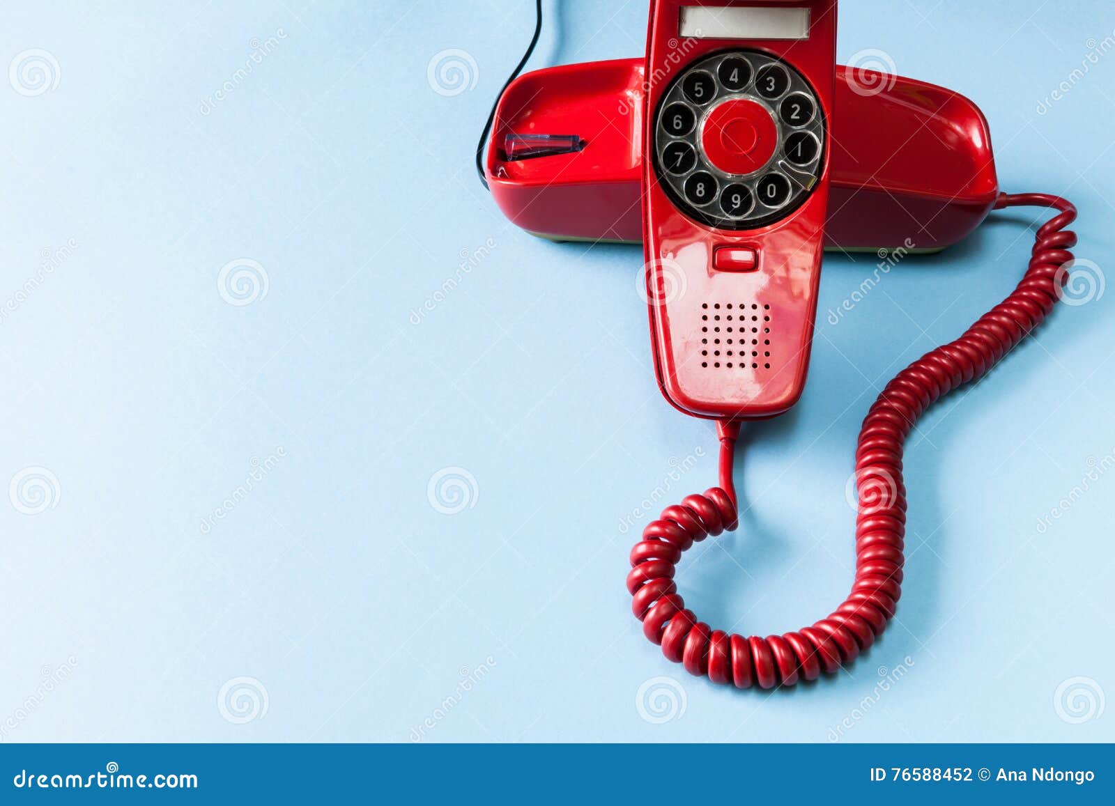 Vintage red phone stock photo. Image of device, call - 76588452