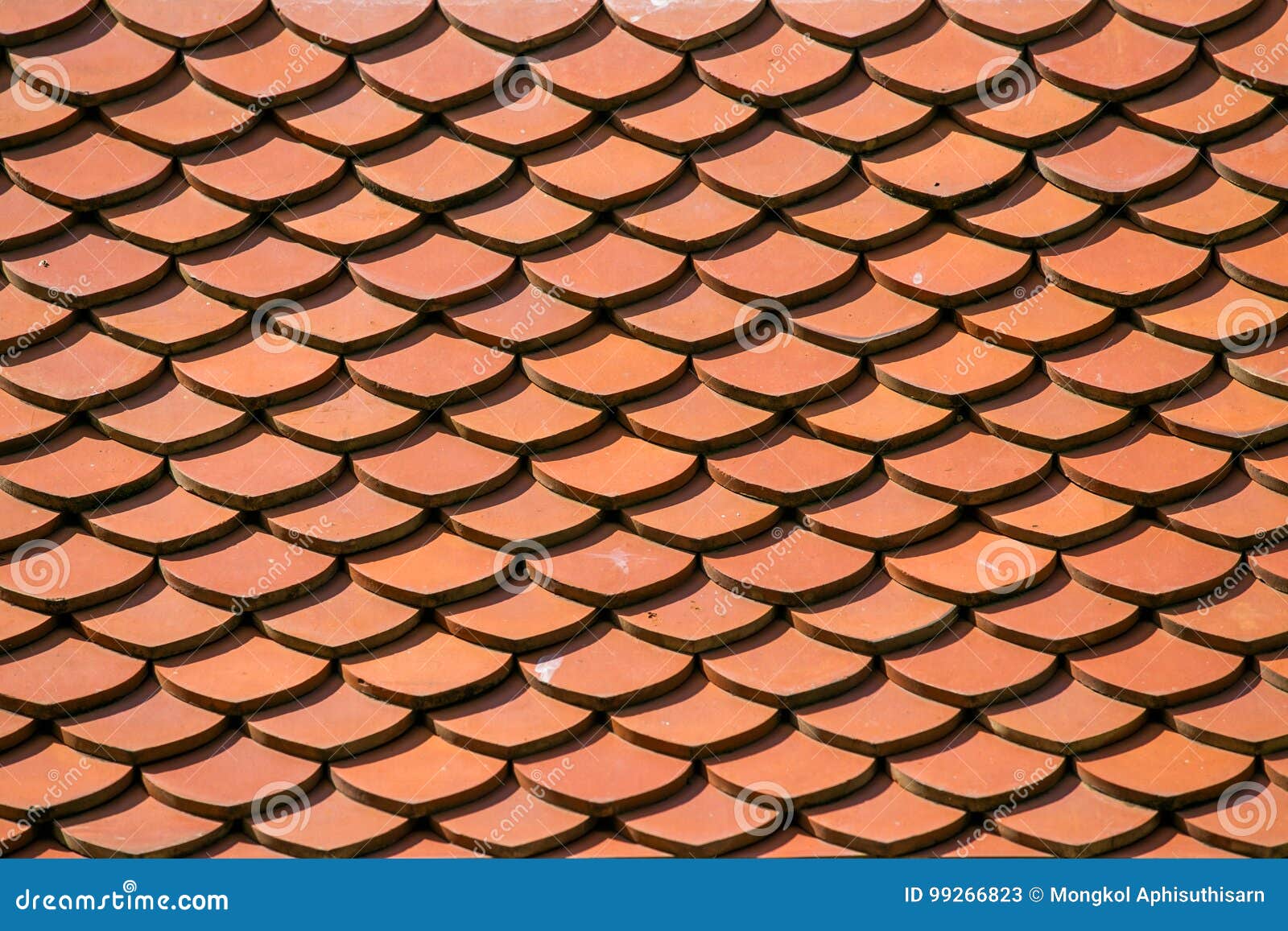 Red Roof Tile Pattern Background Stock Illustration - Illustration of ...