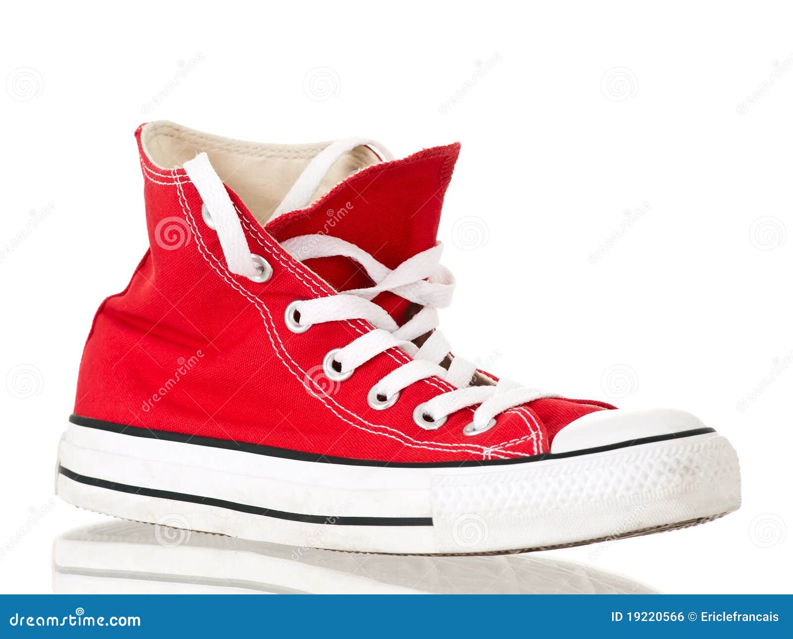 Vintage red shoe side view stock photo. Image of background - 19220566