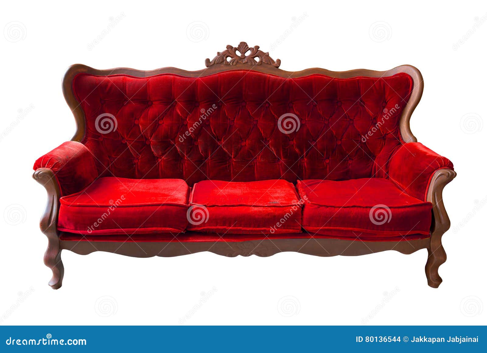 Vintage red sofa stock photo. Image of chair, furniture - 80136544
