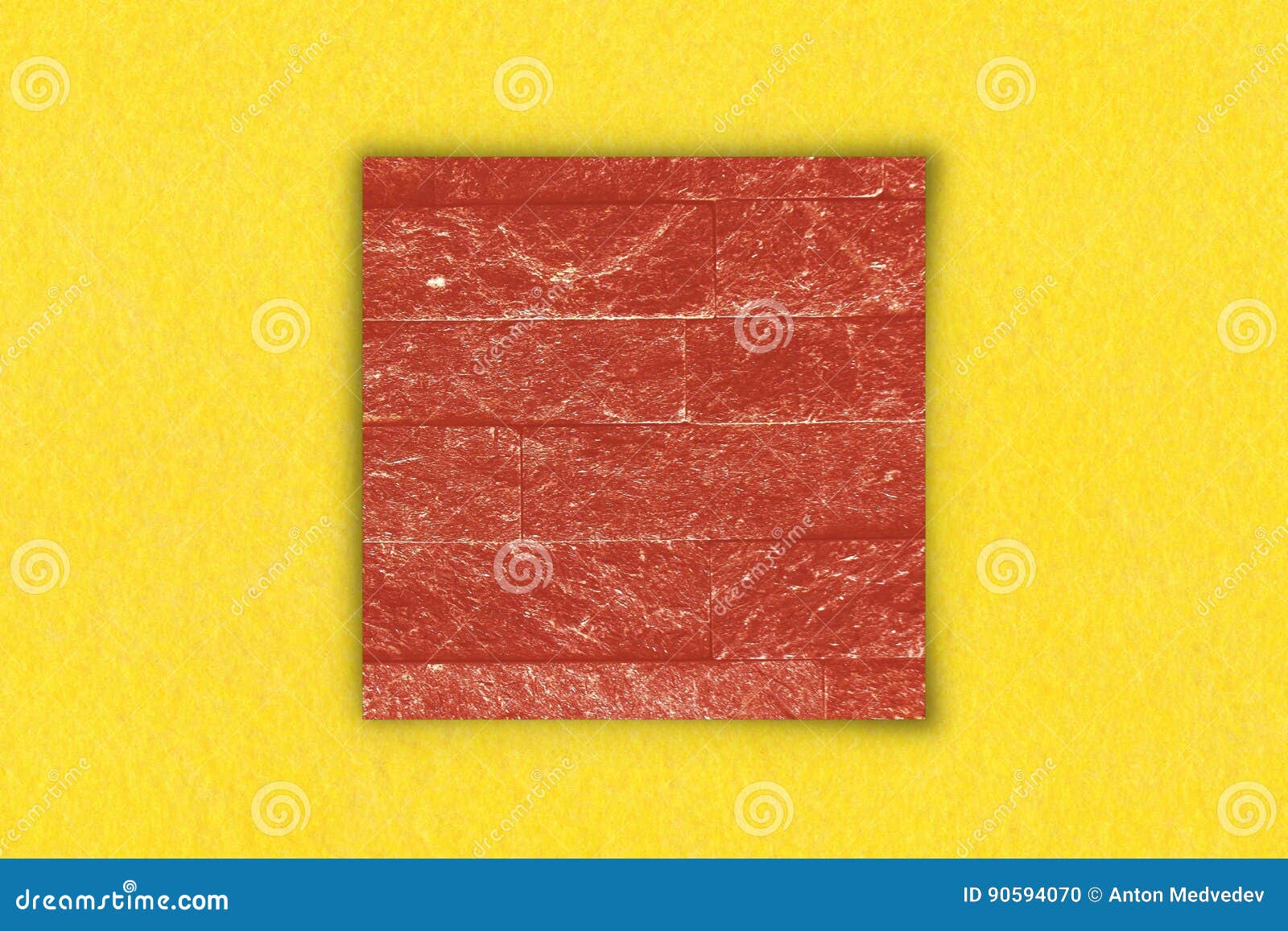 Vintage Red Square of Bricks Pattern Stock Photo - Image of breakaway ...