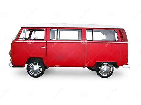 Vintage red van stock photo. Image of nostalgic, nostalgia - 9218190