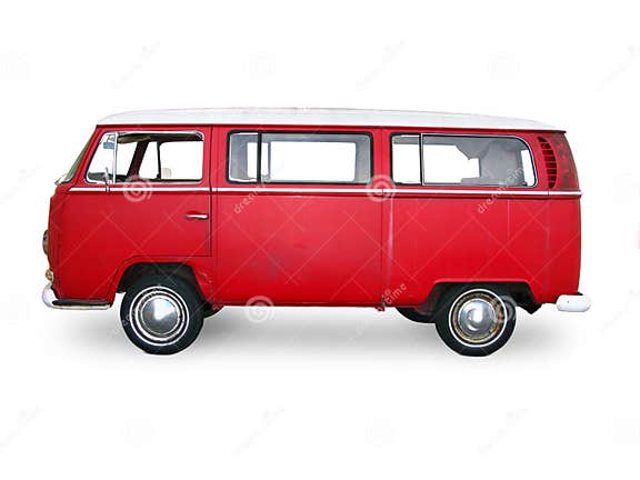 Vintage red van stock photo. Image of nostalgic, nostalgia - 9218190