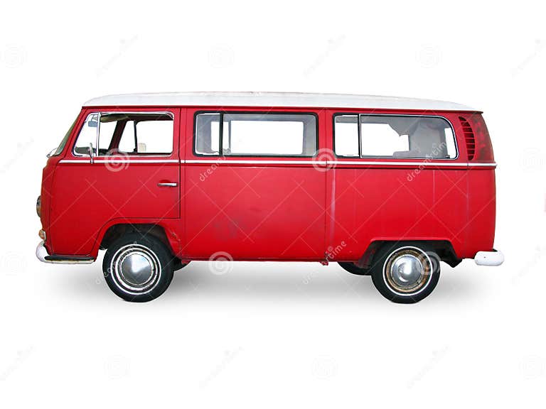 Vintage red van stock photo. Image of nostalgic, nostalgia - 9218190