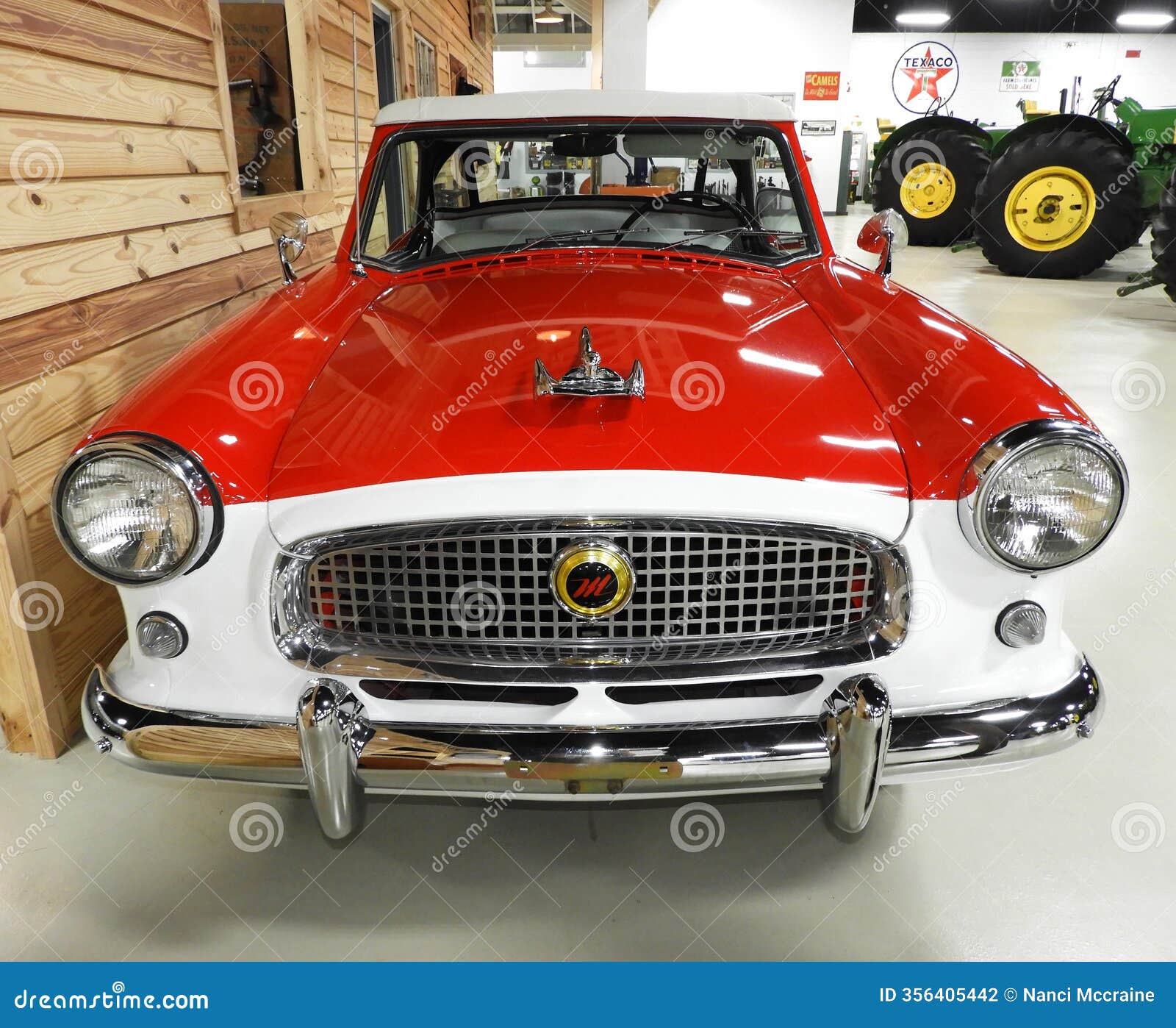 American Antique Red & White Restored Gasoline Powered Convertible M ...