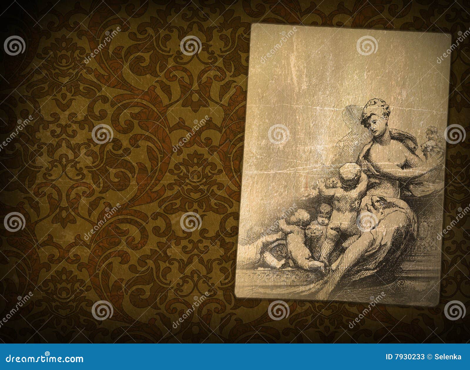 Vintage Renaissance Background Stock Illustration - Illustration of ...