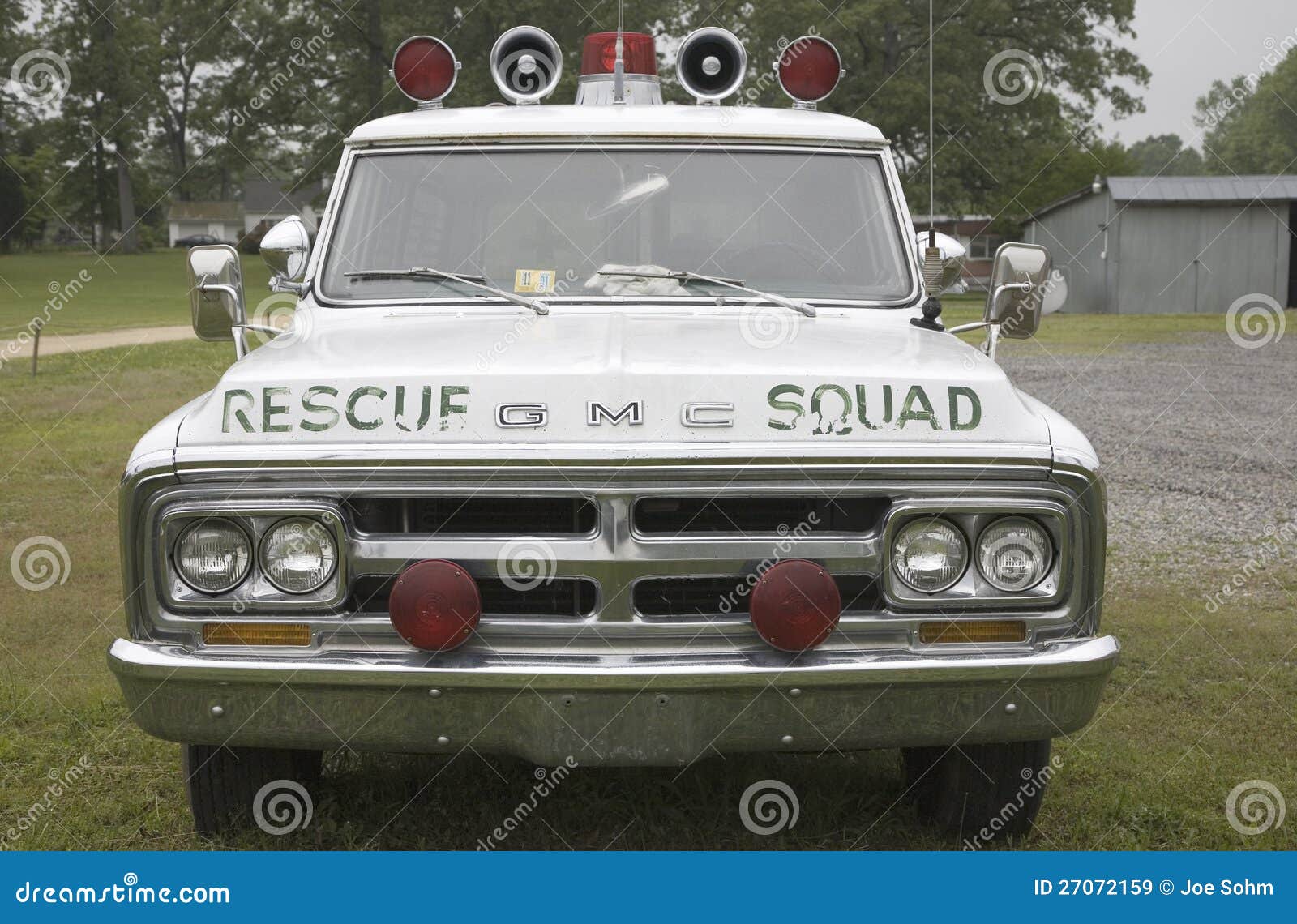 Vintage Rescue Squad Car editorial stock image. Image of county - 27072159