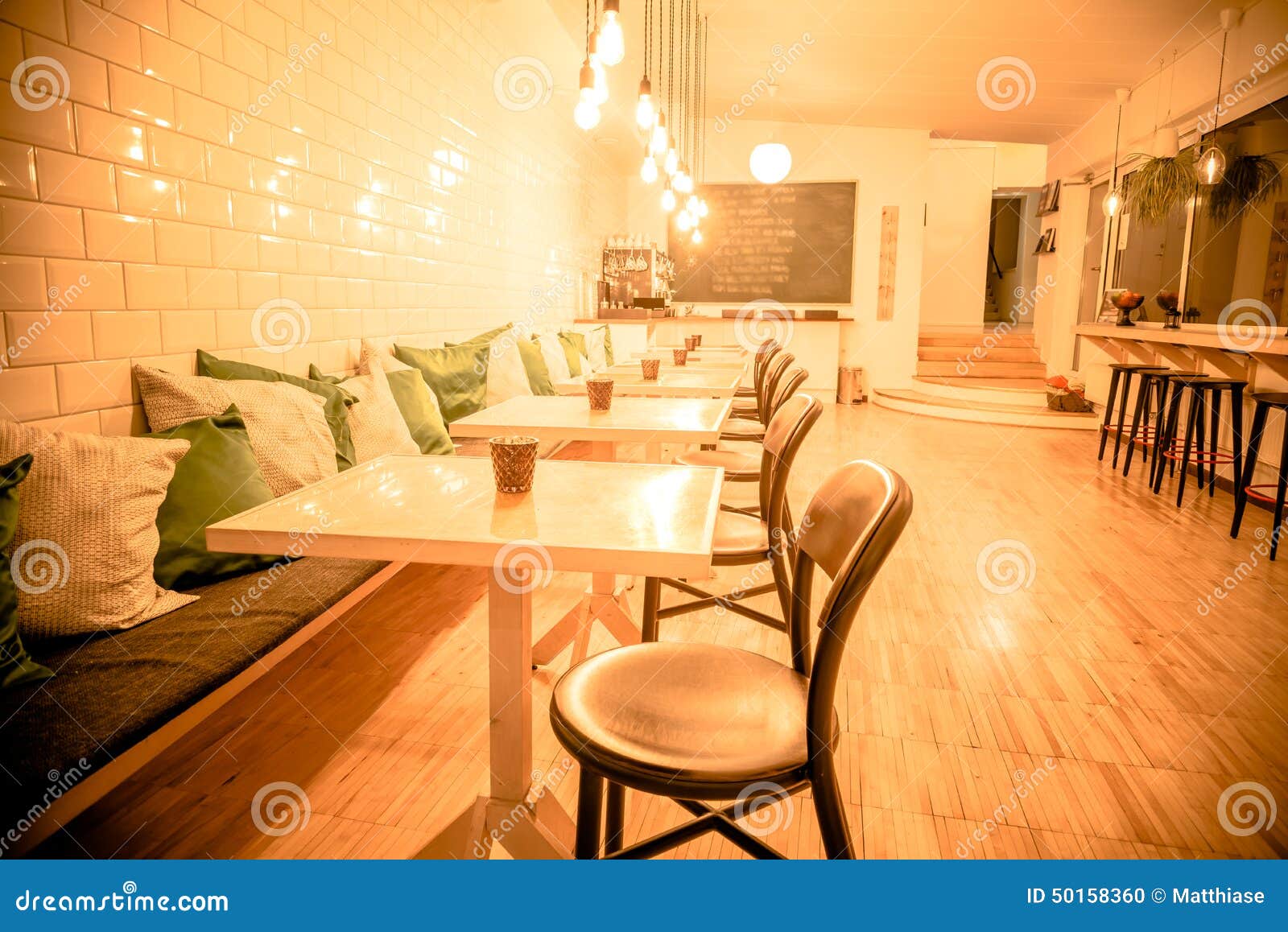 Vintage Restaurant Interior Stock Photo - Image of building, hotel ...