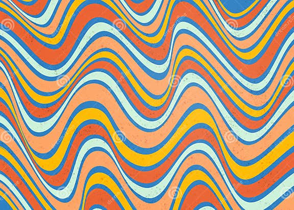 Vintage Retro Background with Grunge Wavy Blue Pattern Texture Stock ...